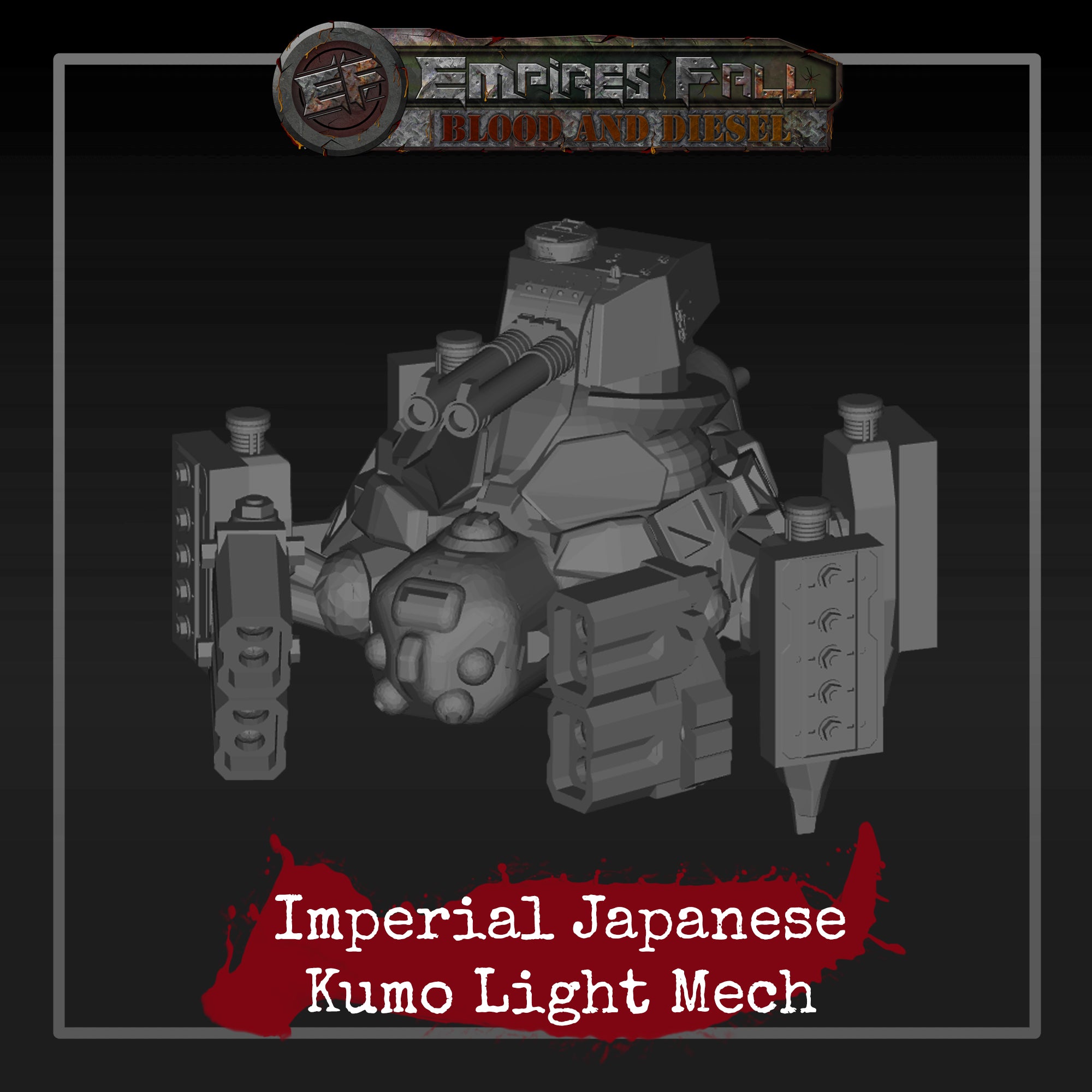 Imperial Japanese Kumo Light Mech - Gaddis Gaming